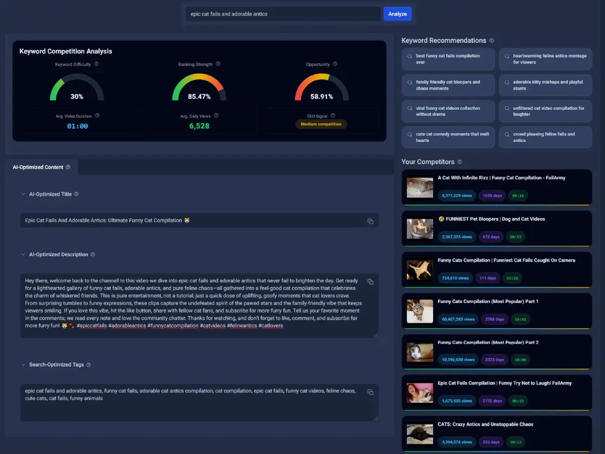 YouTube Keyword Research Tool for Smarter Video Rankings - ViewGrip